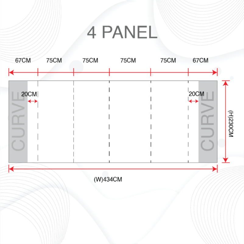 Popup Display Curve - Printpos.my